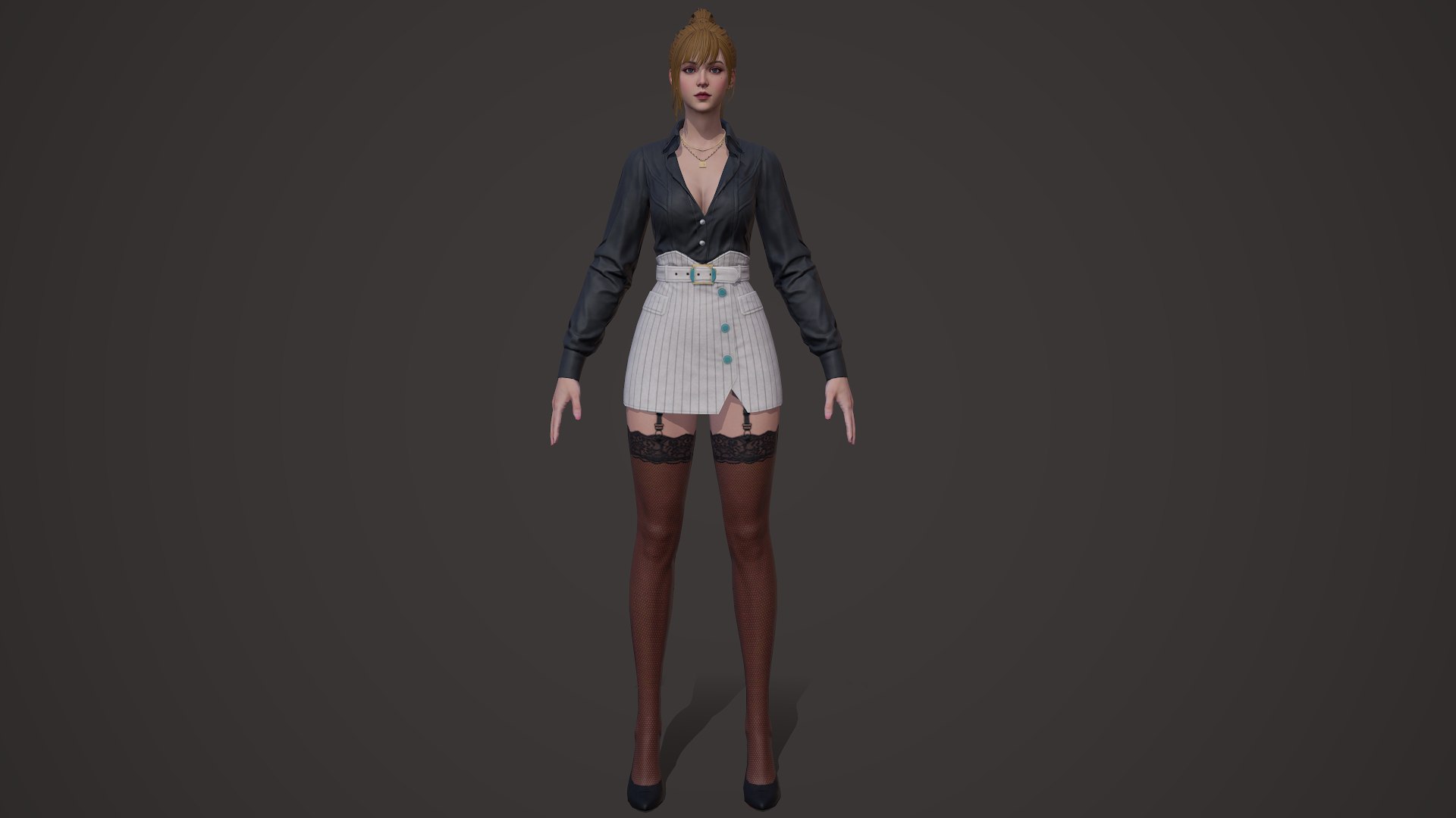 3D Secretary Girl - TurboSquid 2148390