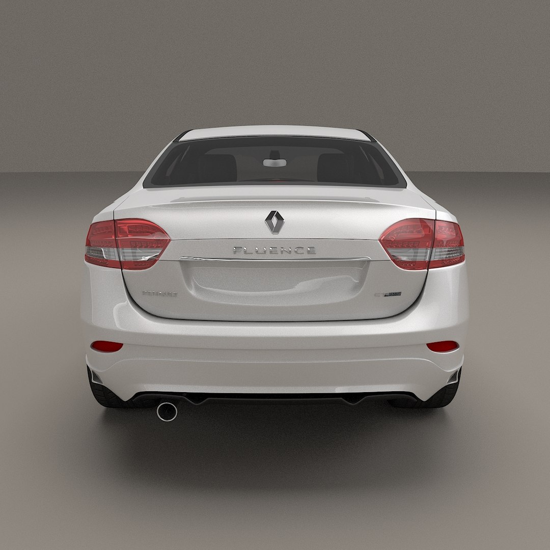 Renault Fluence Gt Rigged Car 3d Max