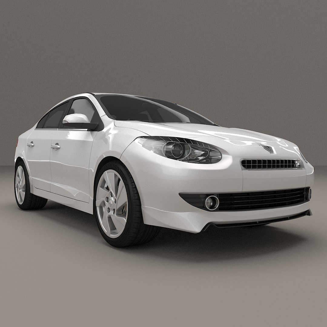 Renault Fluence Gt Rigged Car 3d Max