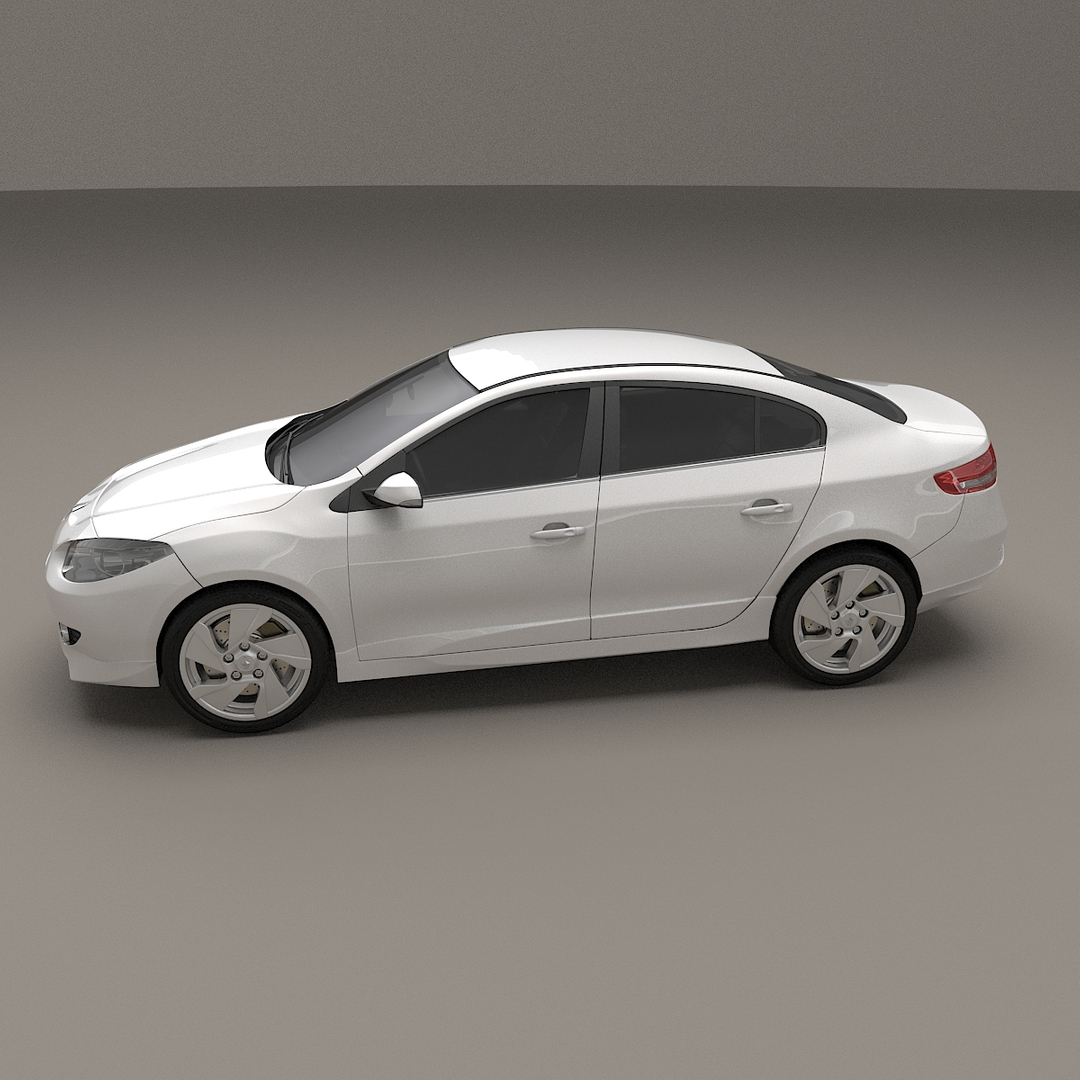 Renault Fluence Gt Rigged Car 3d Max