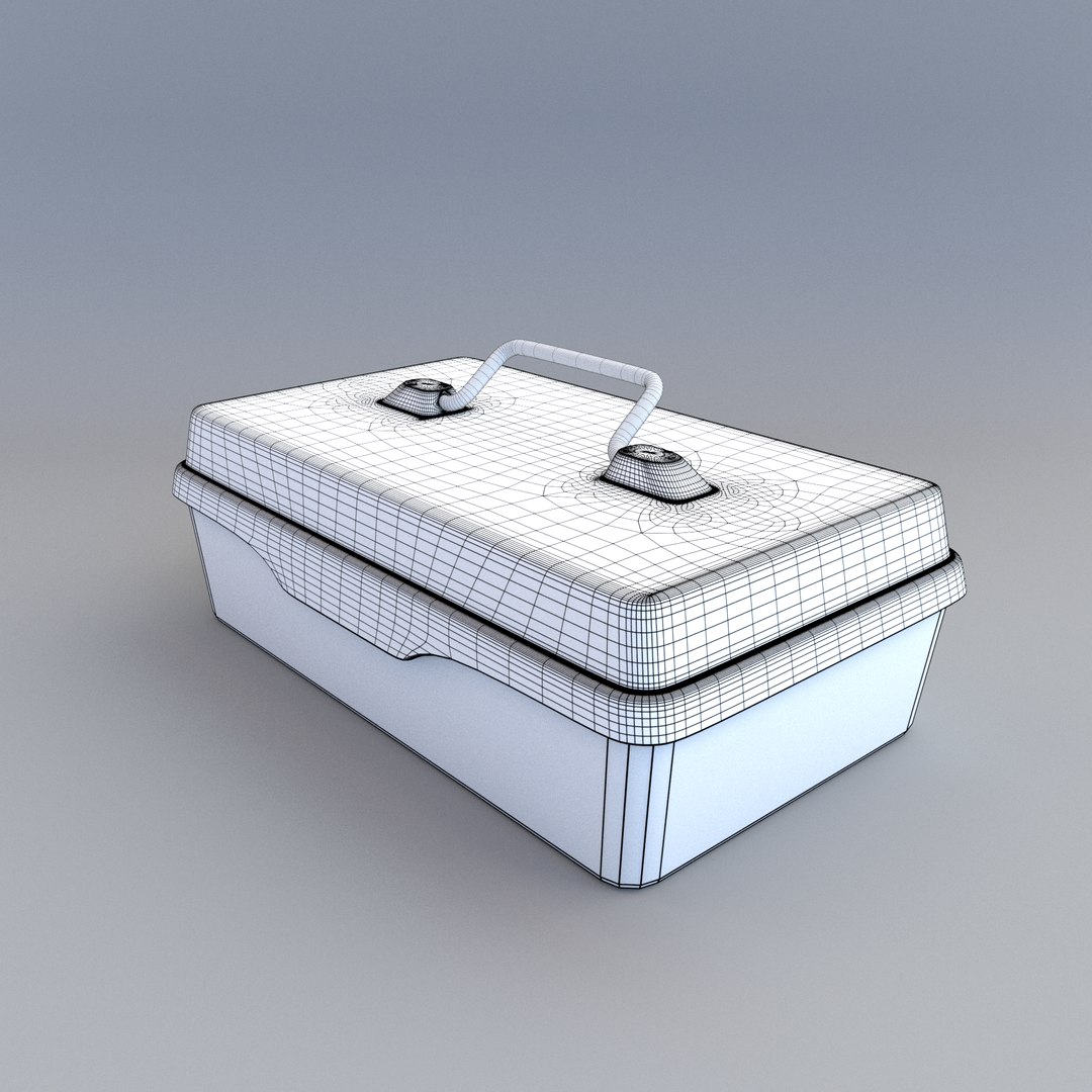 3d model metal lunch box