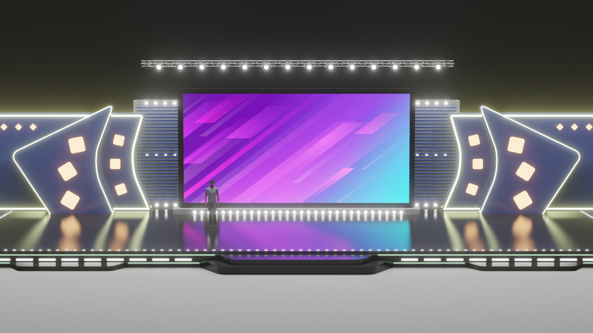 3D Model Entertainment Concert Event Stage 3D Model - TurboSquid 2140931