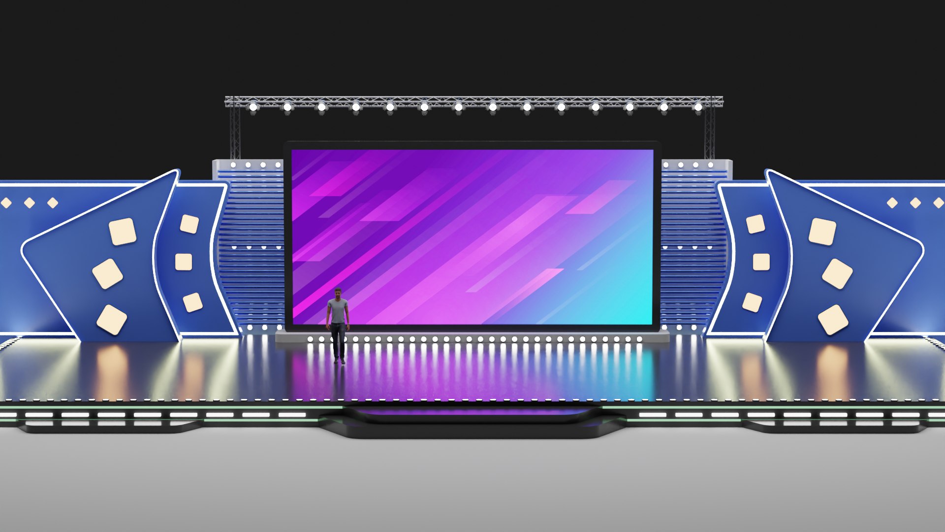 3D model Entertainment Concert Event Stage 3D Model - TurboSquid 2140931