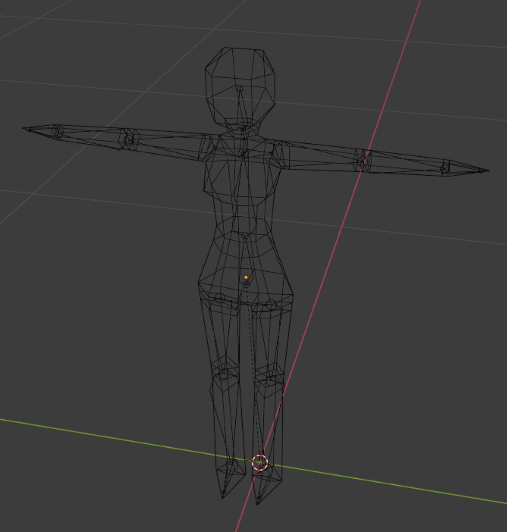 PSX-Style Low Poly Female Base Mesh Rigged 3D Model - TurboSquid 2236184
