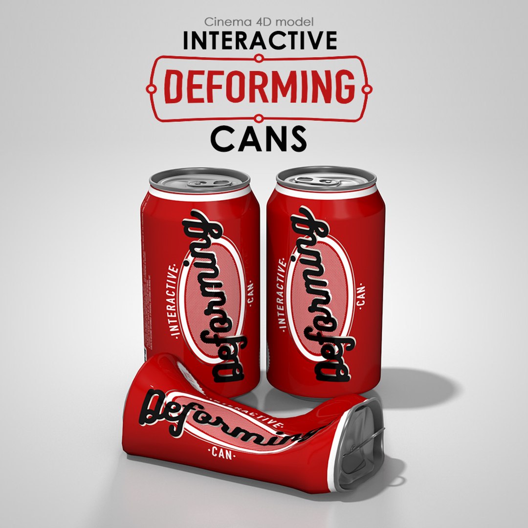Interactive Deforming Cans 3ds