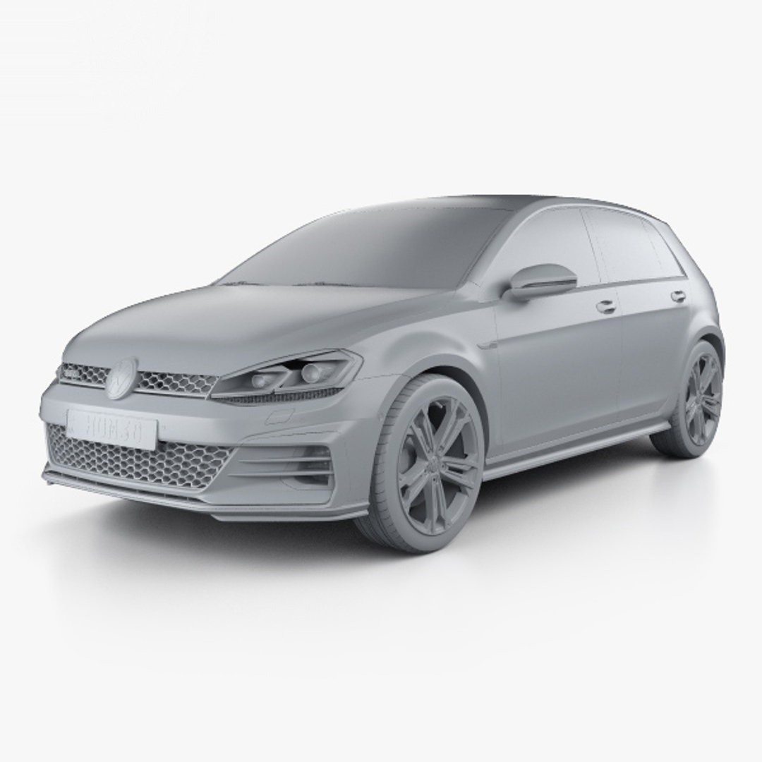 3D volkswagen gtd golf - TurboSquid 1424641