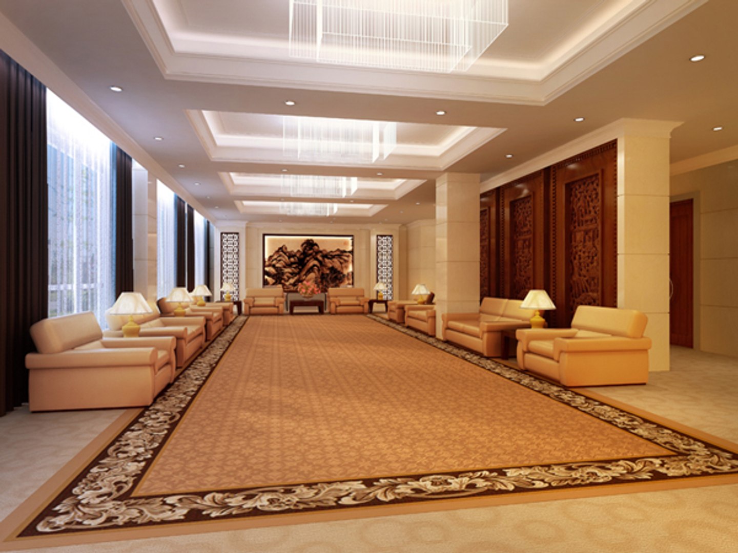 Lobby Model - TurboSquid 1335354