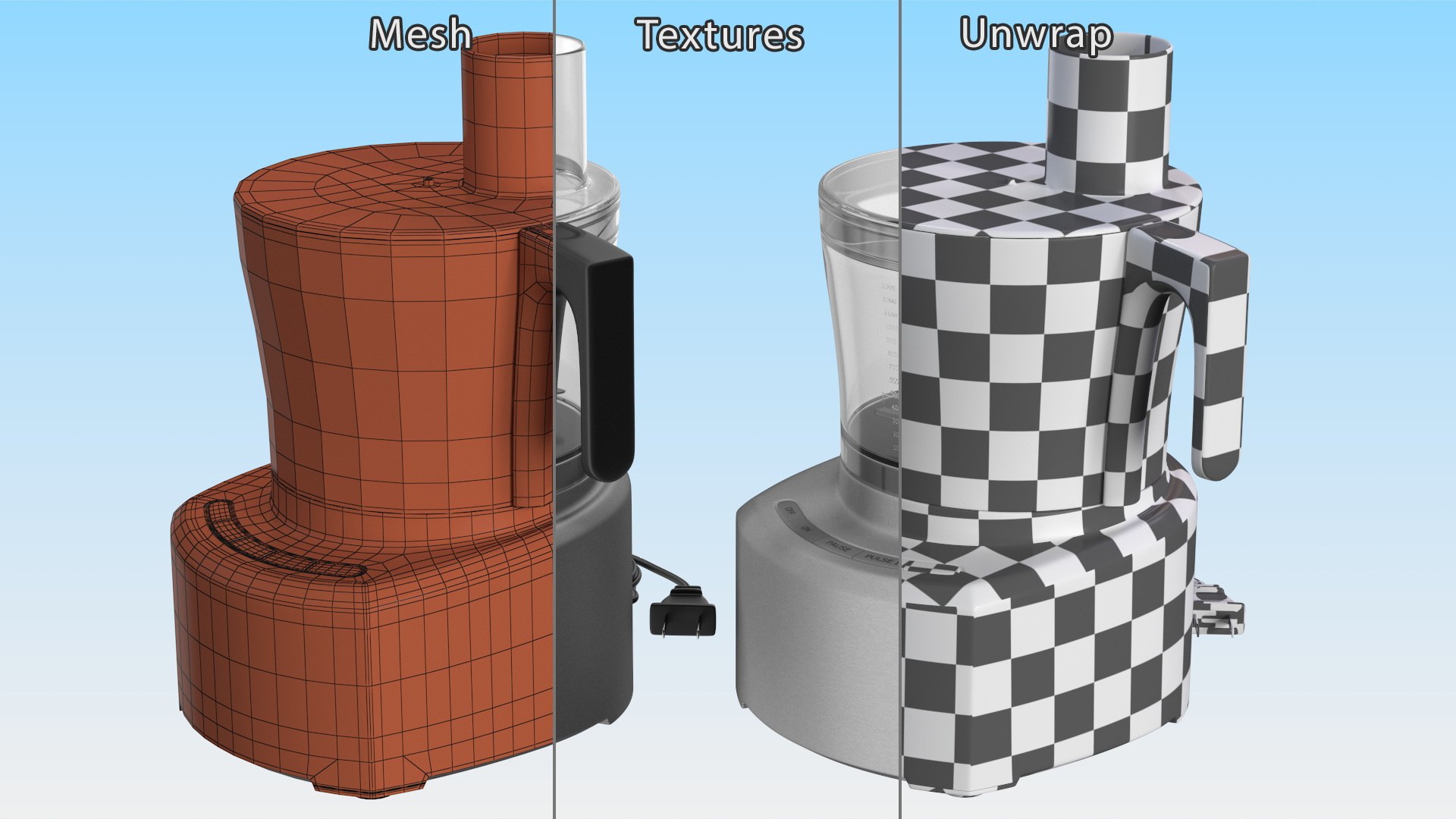 Electric Food Processor 3D model - TurboSquid 2134063