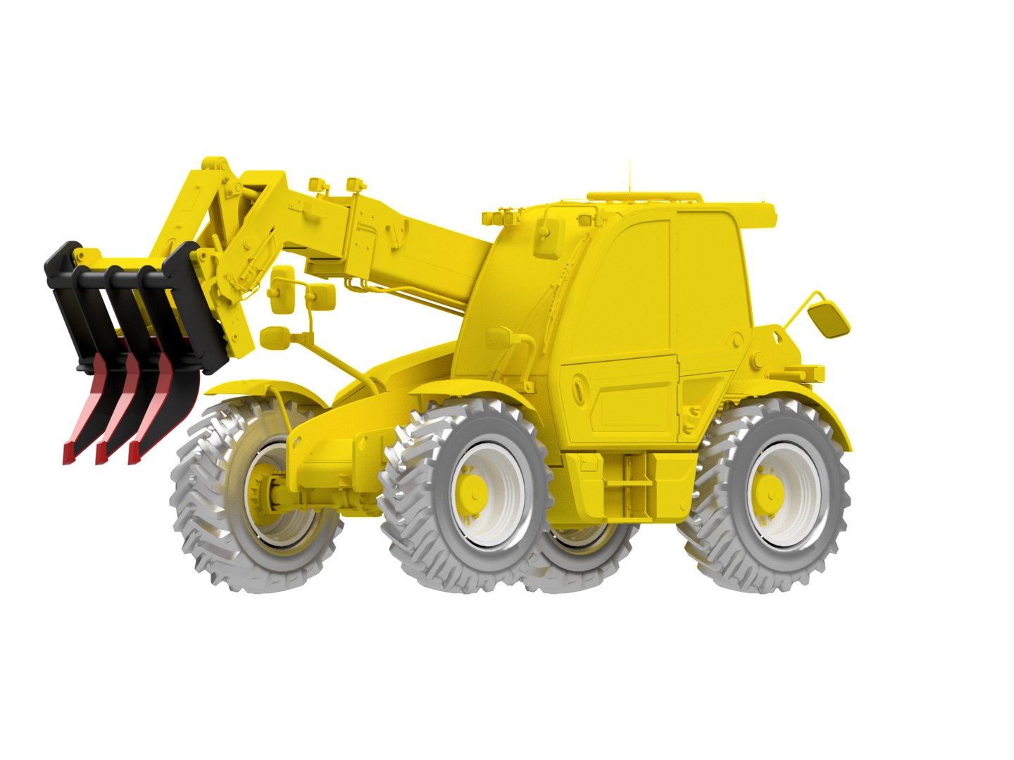 Telescopic Handlers Root Rakes Grapple 3D - TurboSquid 2176040