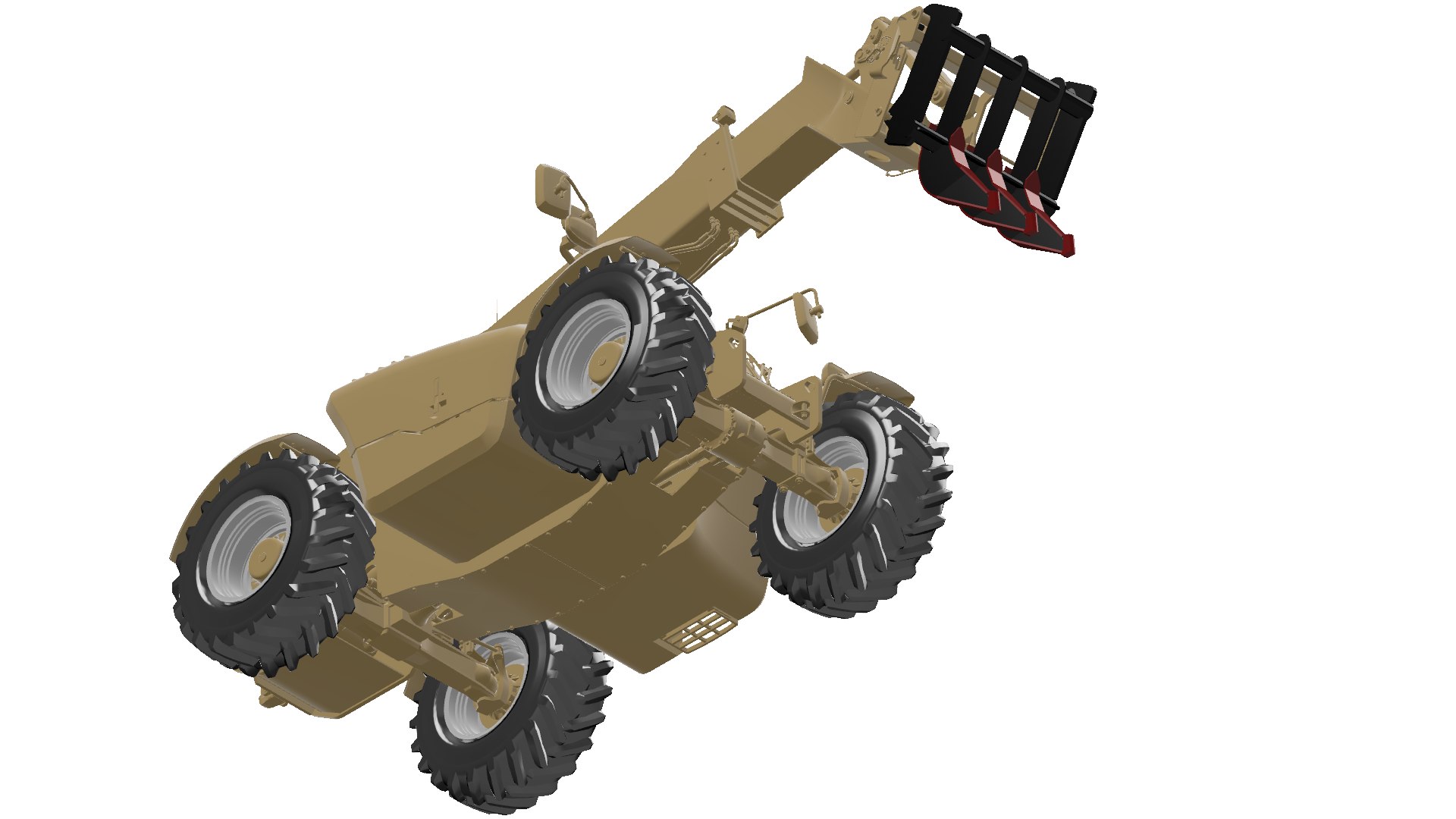 Telescopic Handlers Root Rakes grapple 3D - TurboSquid 2176040