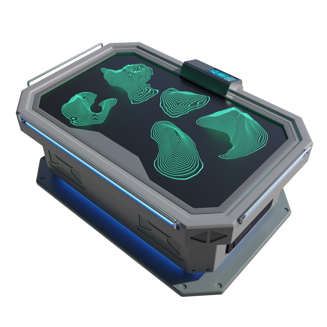 Sci-Fi Hologram Table 3D model - TurboSquid 1978472