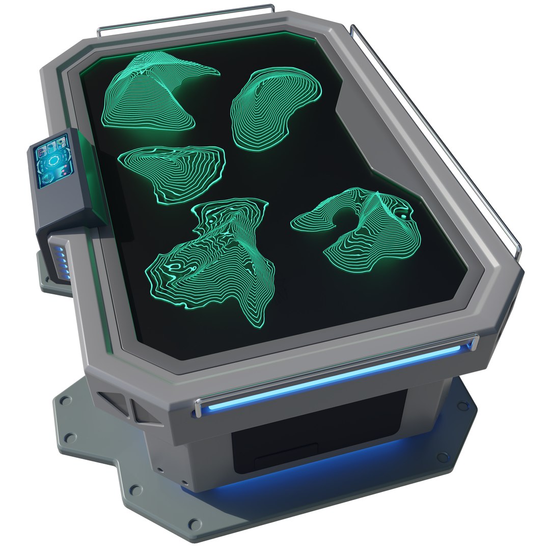 Sci-Fi Hologram Table 3D model - TurboSquid 1978472