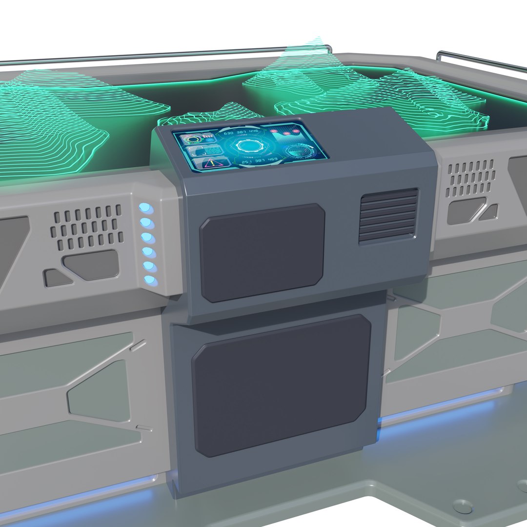 Sci-Fi Hologram Table 3D model - TurboSquid 1978472