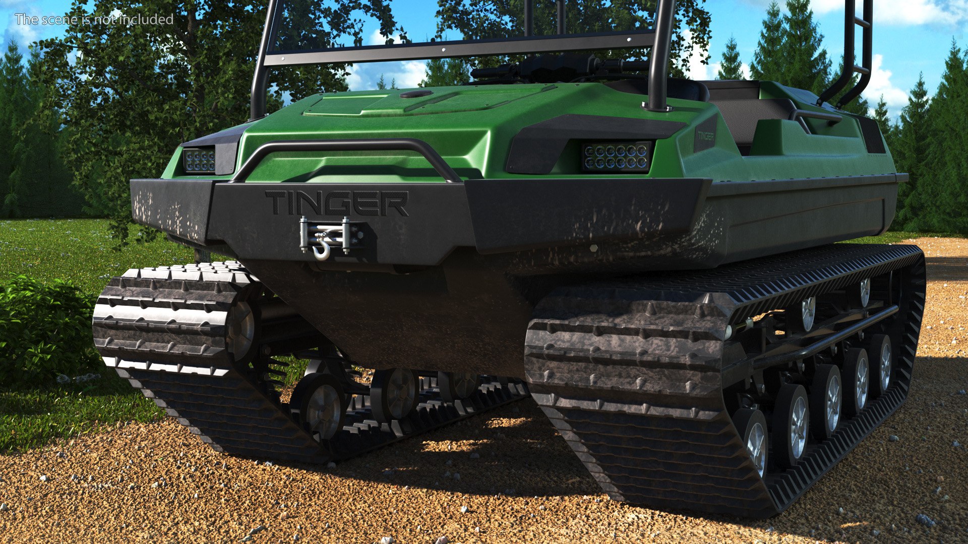 3D Model ATV Tinger Track Dirty - TurboSquid 2003141