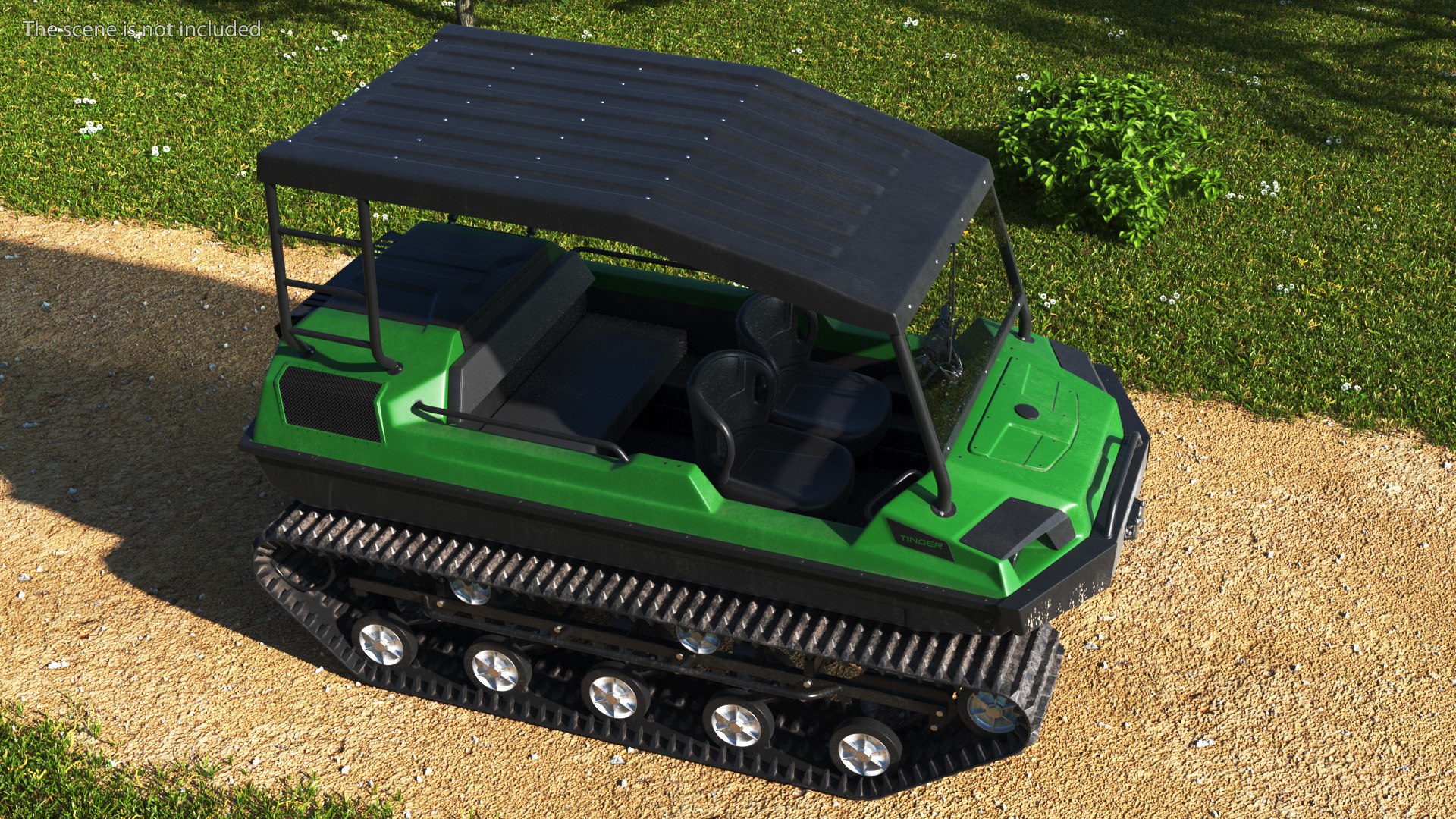 3D Model ATV Tinger Track Dirty - TurboSquid 2003141