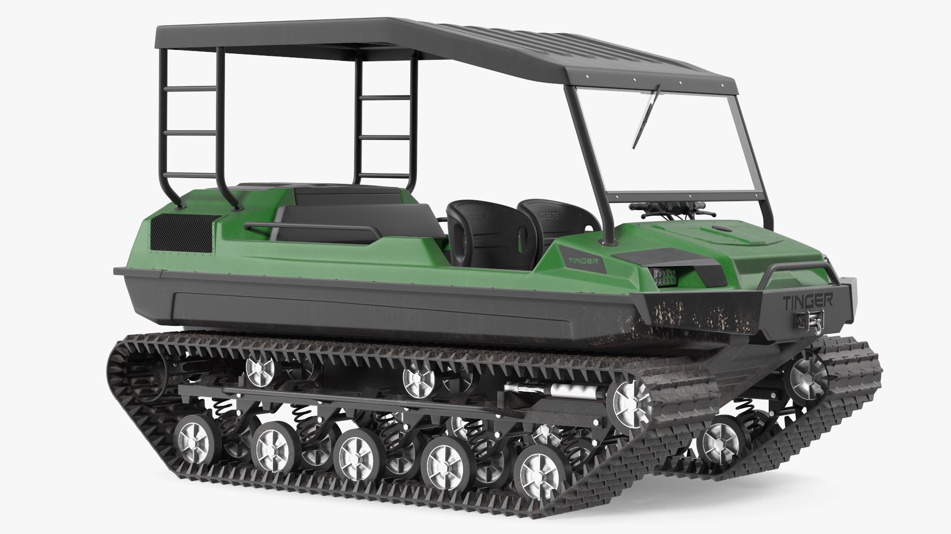 3D Model ATV Tinger Track Dirty - TurboSquid 2003141
