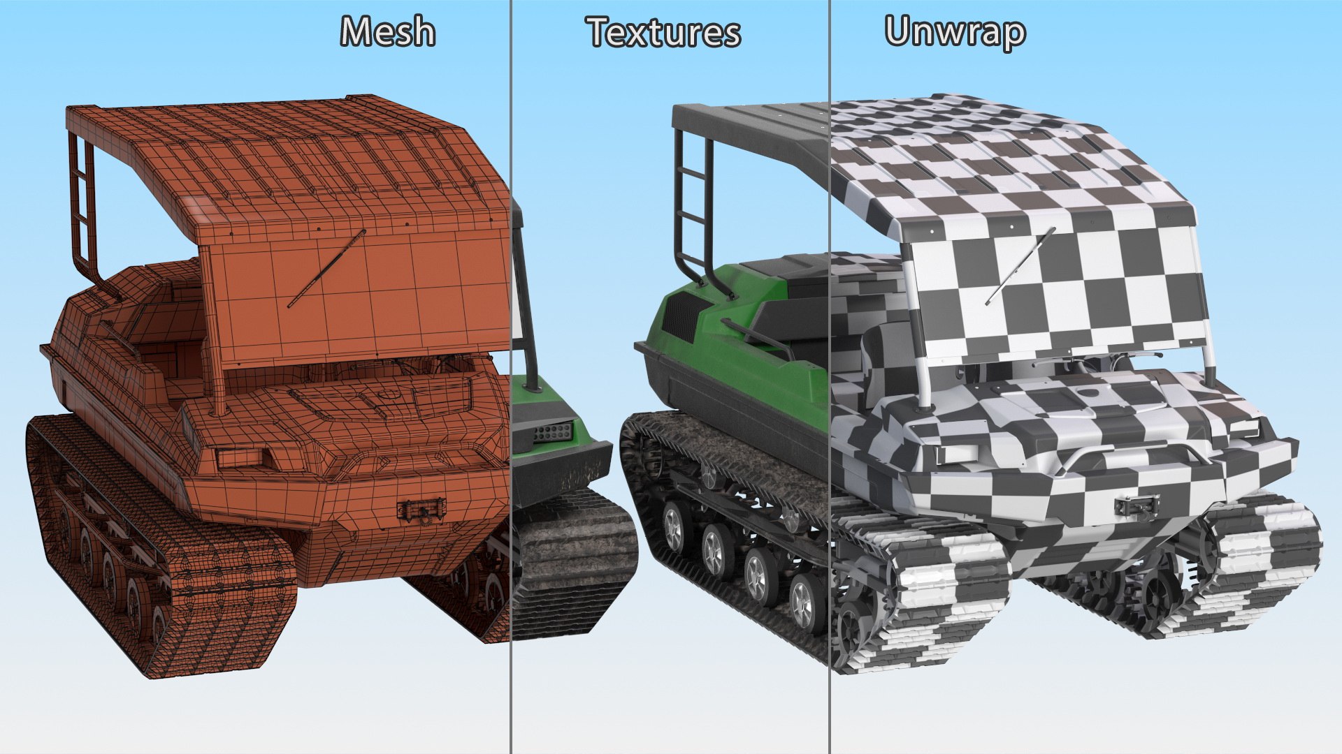 3D model ATV Tinger Track Dirty - TurboSquid 2003141