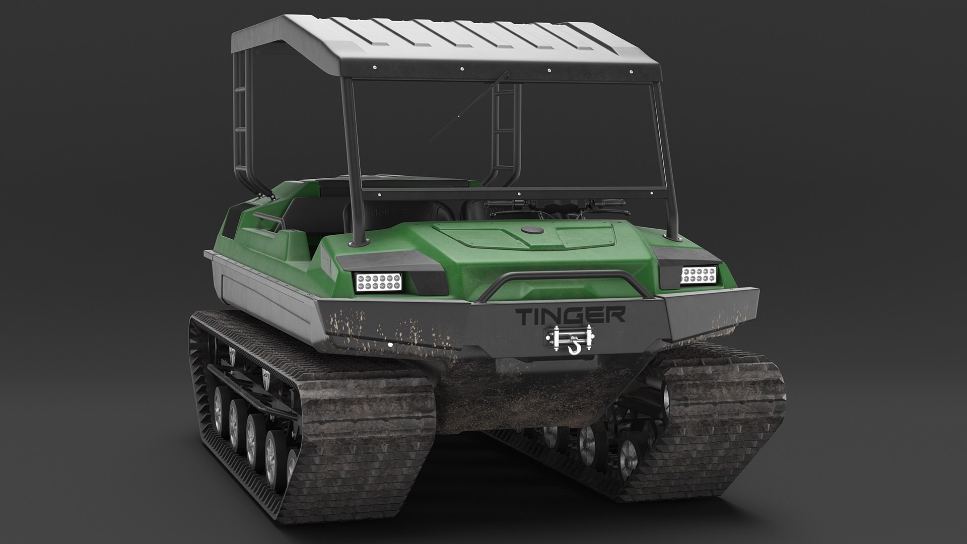 3D Model ATV Tinger Track Dirty - TurboSquid 2003141