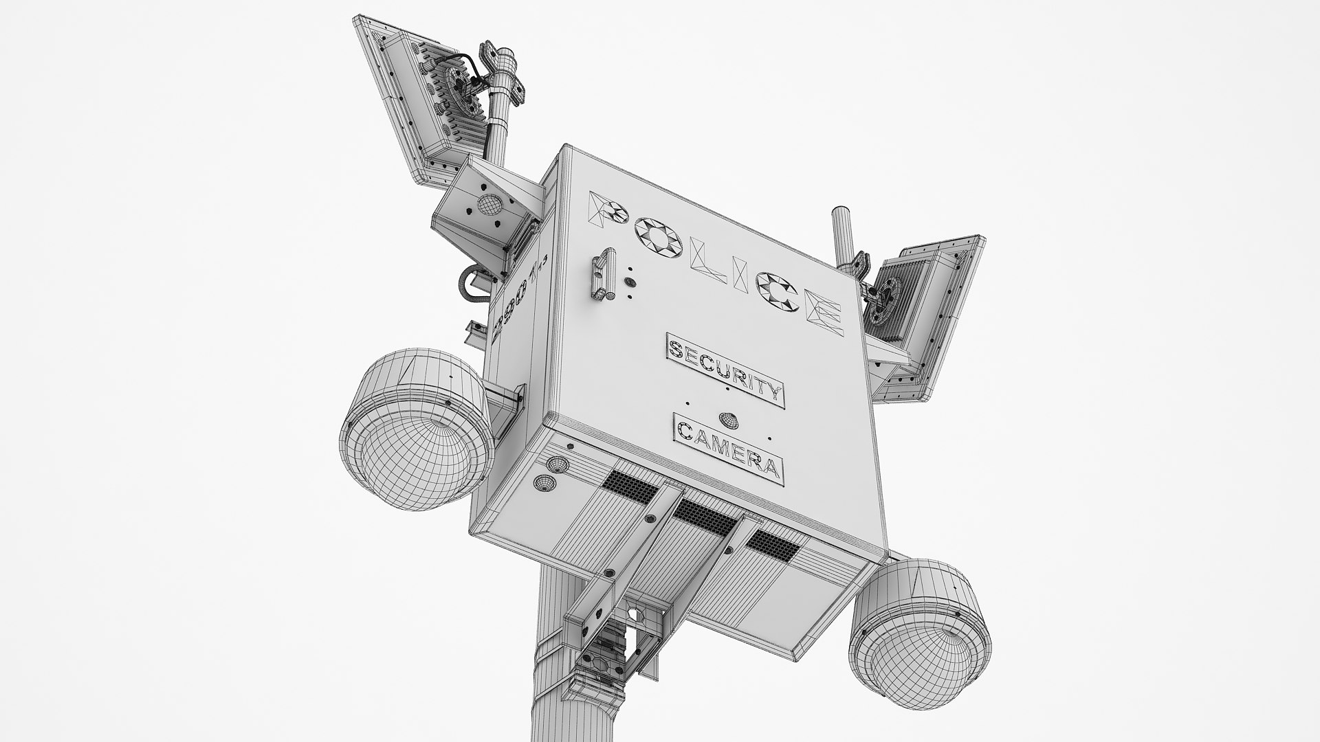 3D cctv police street model - TurboSquid 1696550