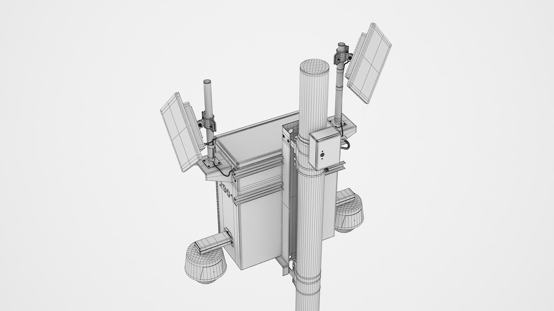 3D cctv police street model - TurboSquid 1696550