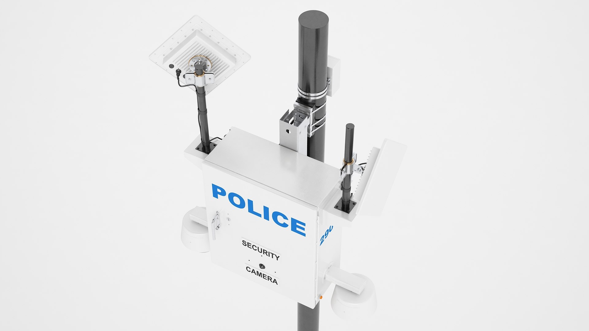 3D cctv police street model - TurboSquid 1696550