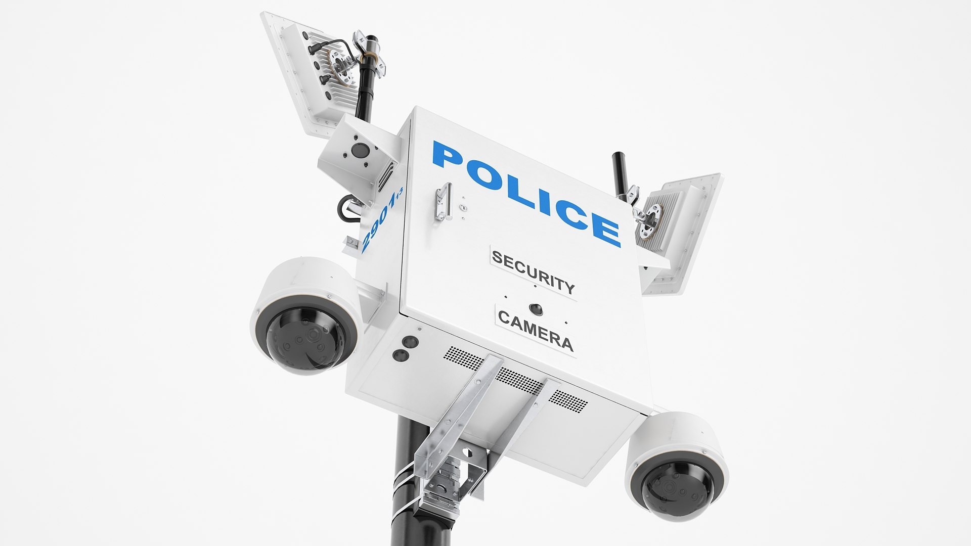 3D cctv police street model - TurboSquid 1696550