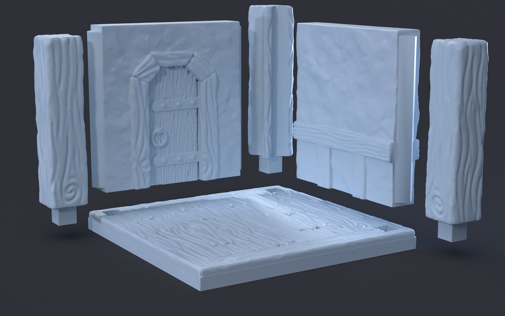 Tavern Walls DnD Set 3D print model model - TurboSquid 2045547