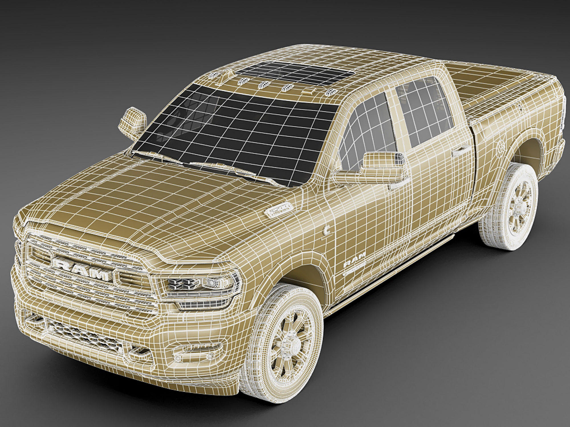 modelo 3d Ram 2500 HD Limited 2019 - TurboSquid 1412893