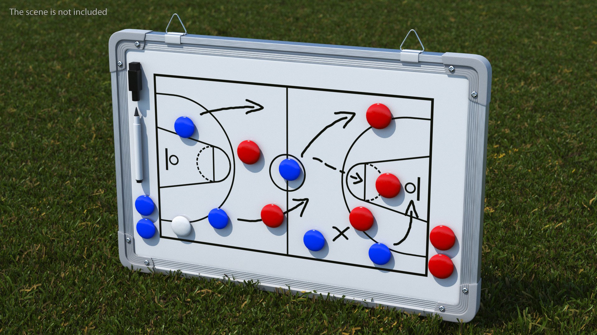 3D Basketball Coaching Board With Game Plan Fur - TurboSquid 1961519