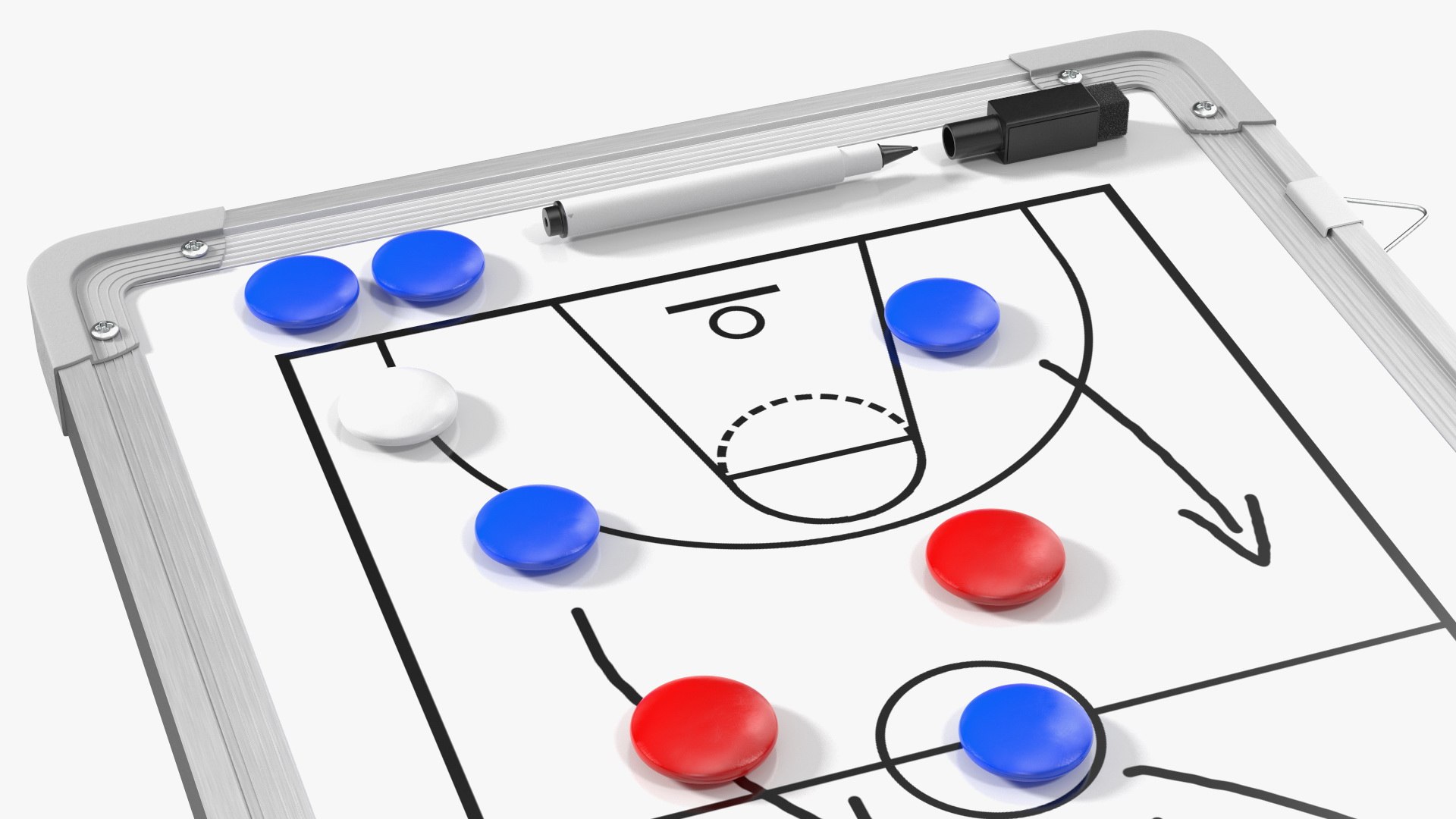 3D Basketball Coaching Board With Game Plan Fur - TurboSquid 1961519