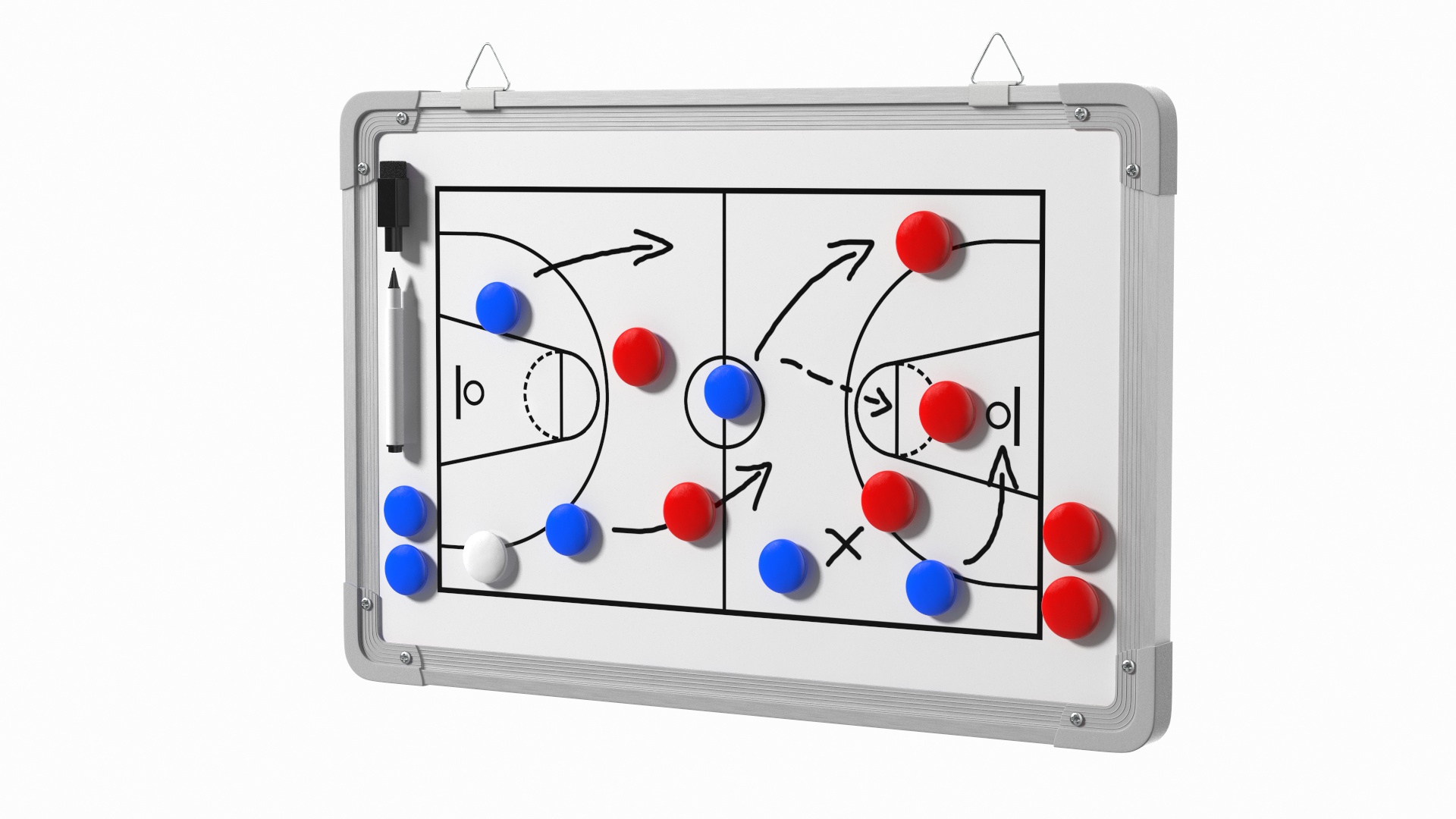 3D Basketball Coaching Board With Game Plan Fur - TurboSquid 1961519