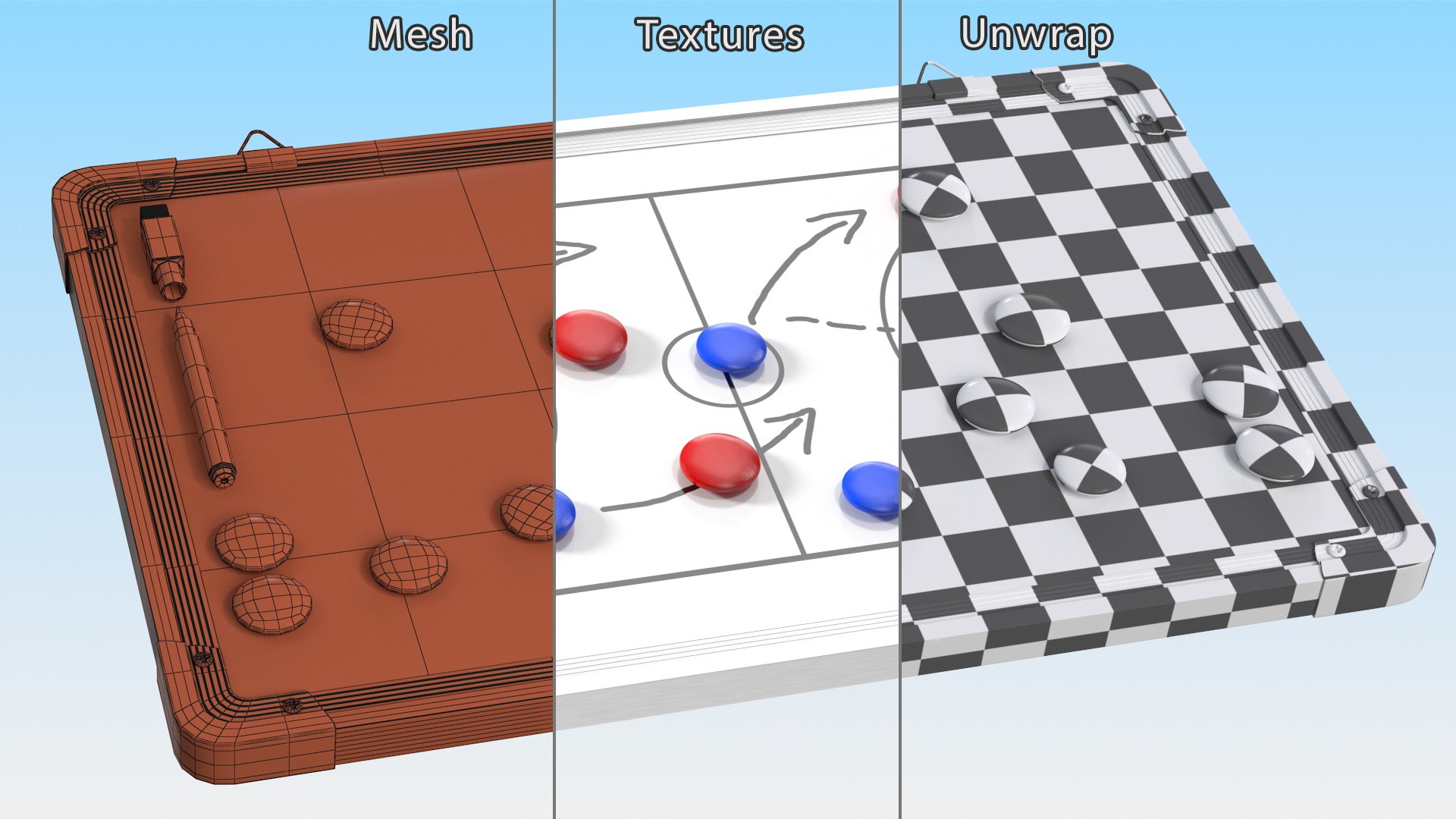 3D Basketball Coaching Board With Game Plan Fur - TurboSquid 1961519