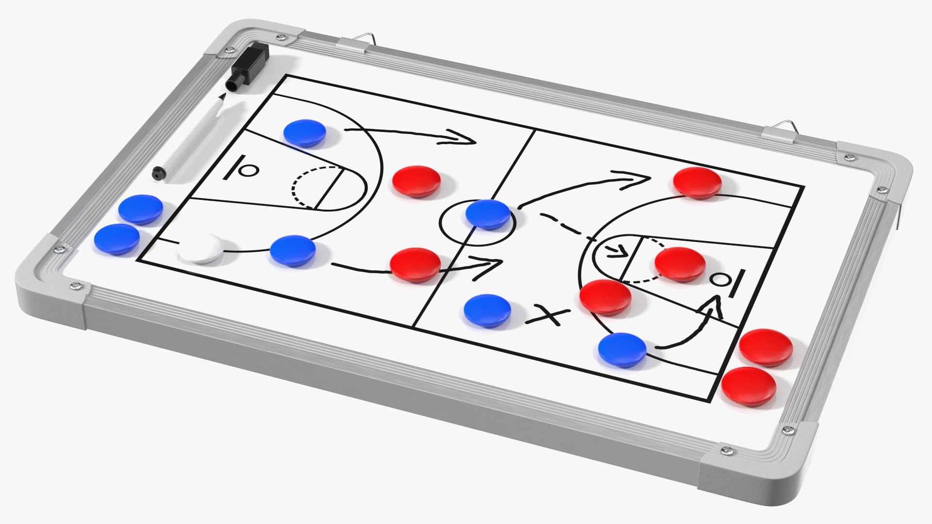3D Basketball Coaching Board With Game Plan Fur - TurboSquid 1961519