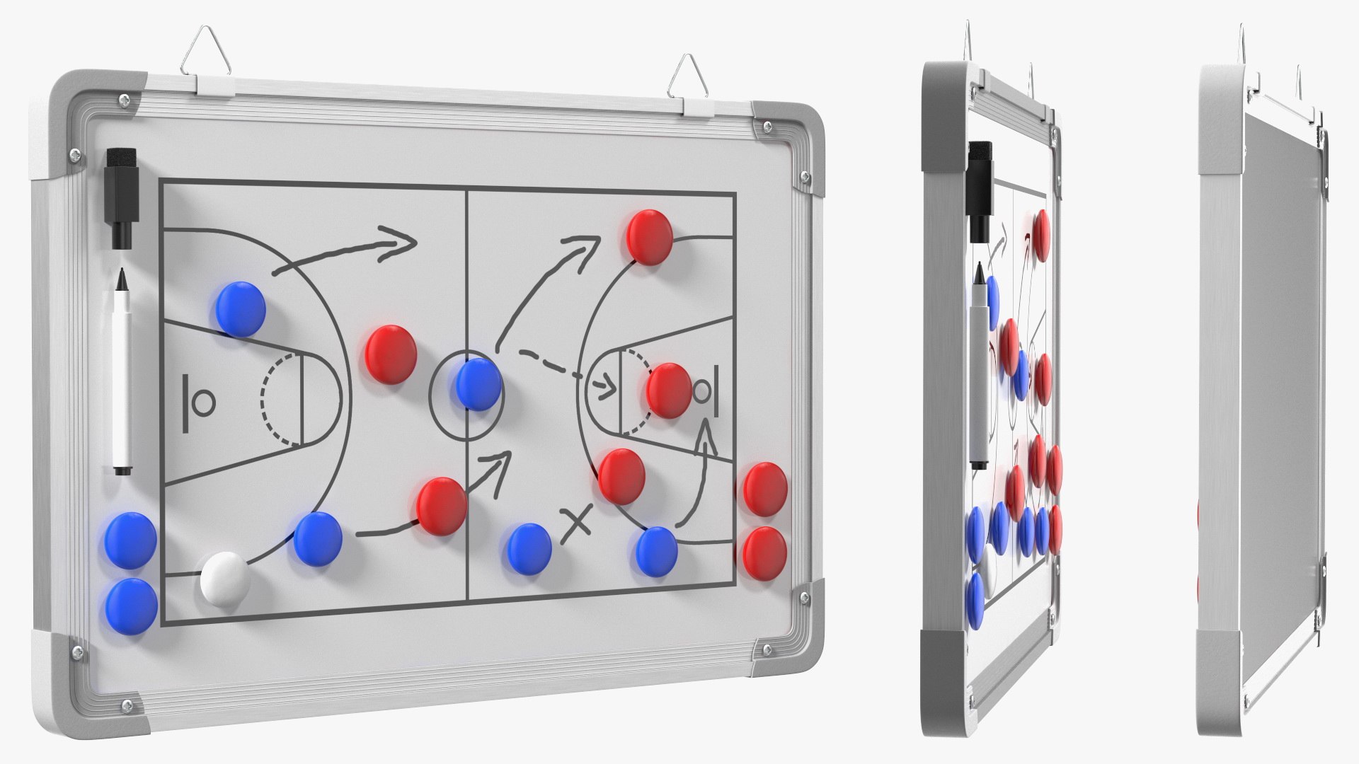 3D Basketball Coaching Board With Game Plan Fur - TurboSquid 1961519