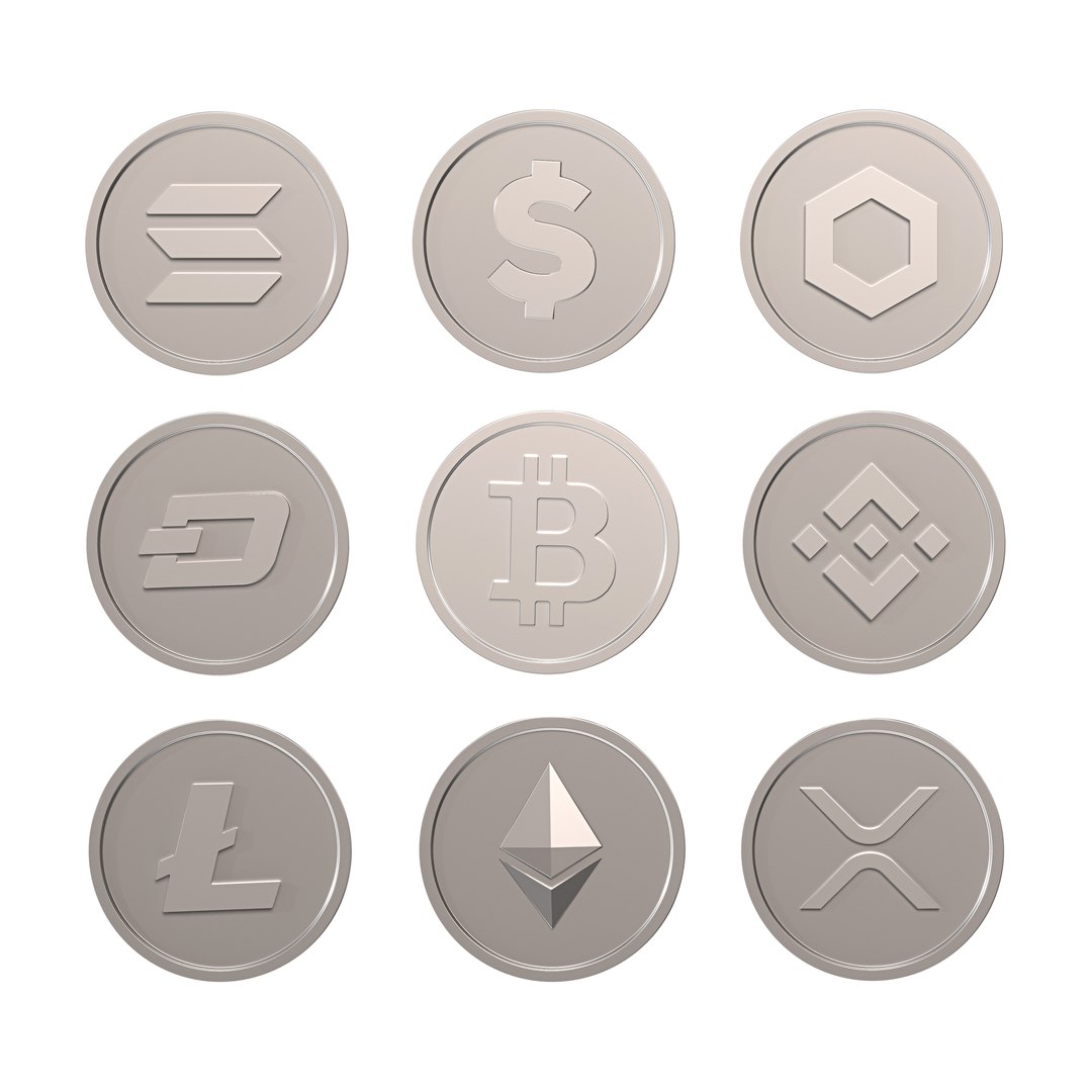 3D Crypto Coins 3d models - TurboSquid 1863341