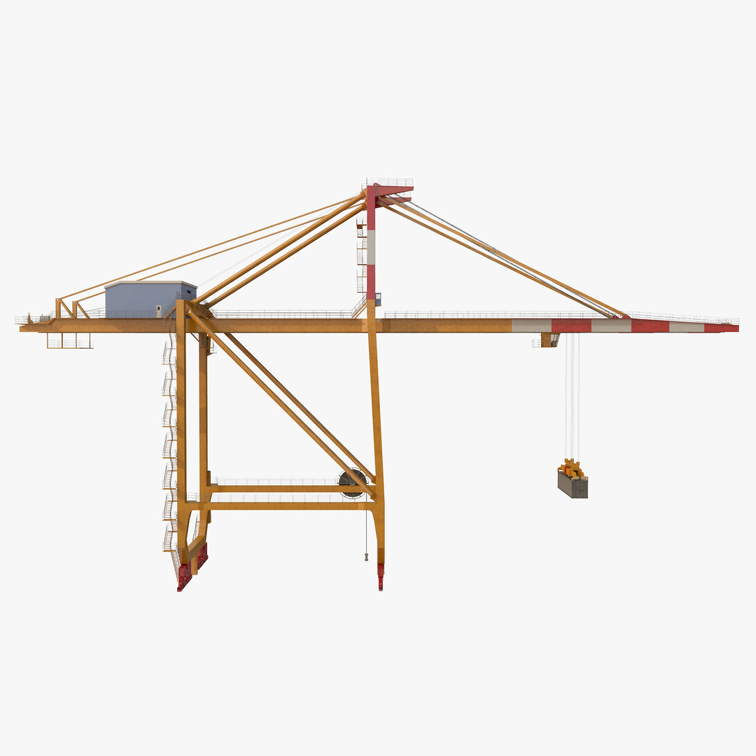 3d Container Crane V2 Model