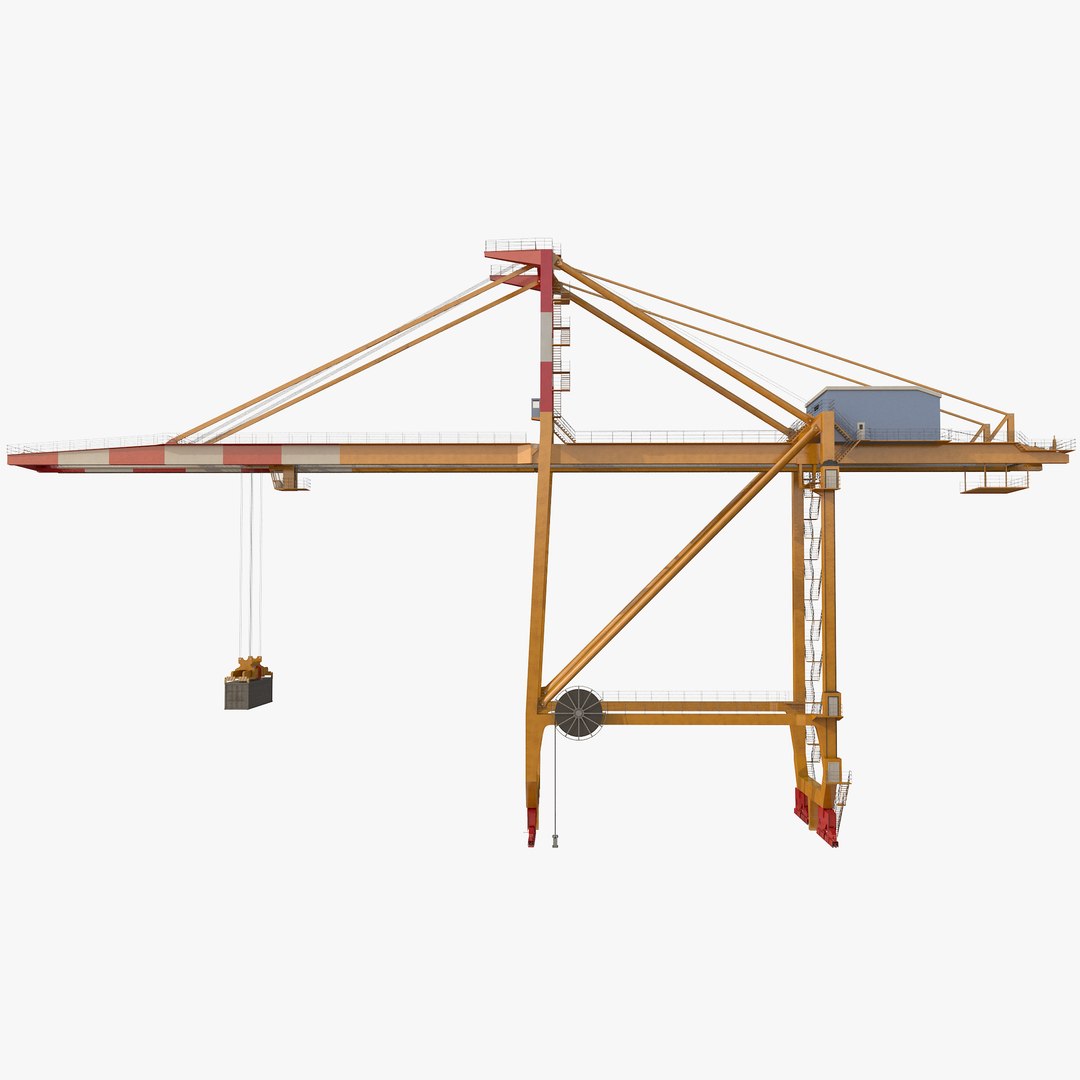 3d Container Crane V2 Model