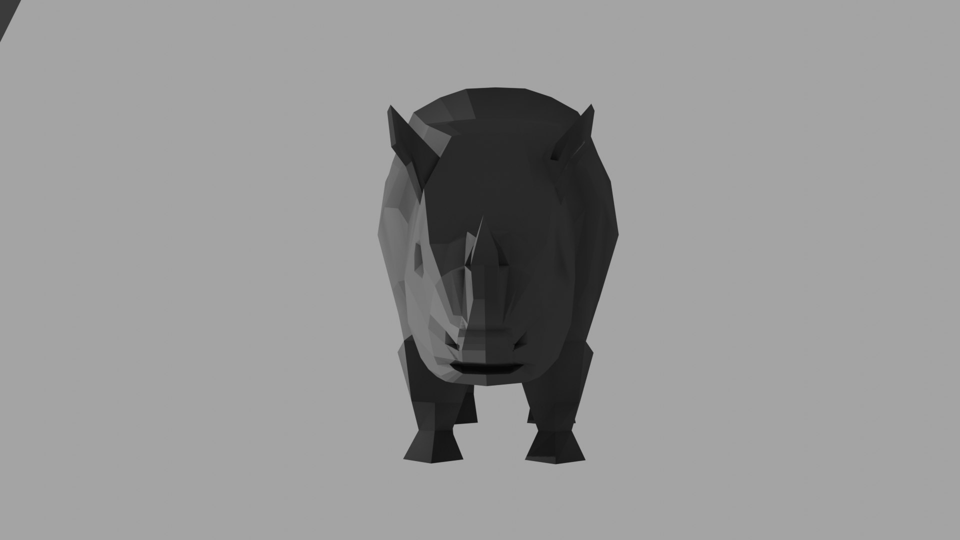 Low Poly Rhino 3D Model - TurboSquid 2403494