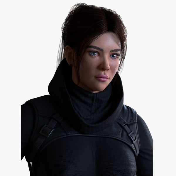 modelo 3d Spy Girl - Game Ready VR AR low-poly modelo 3d - TurboSquid 2070188