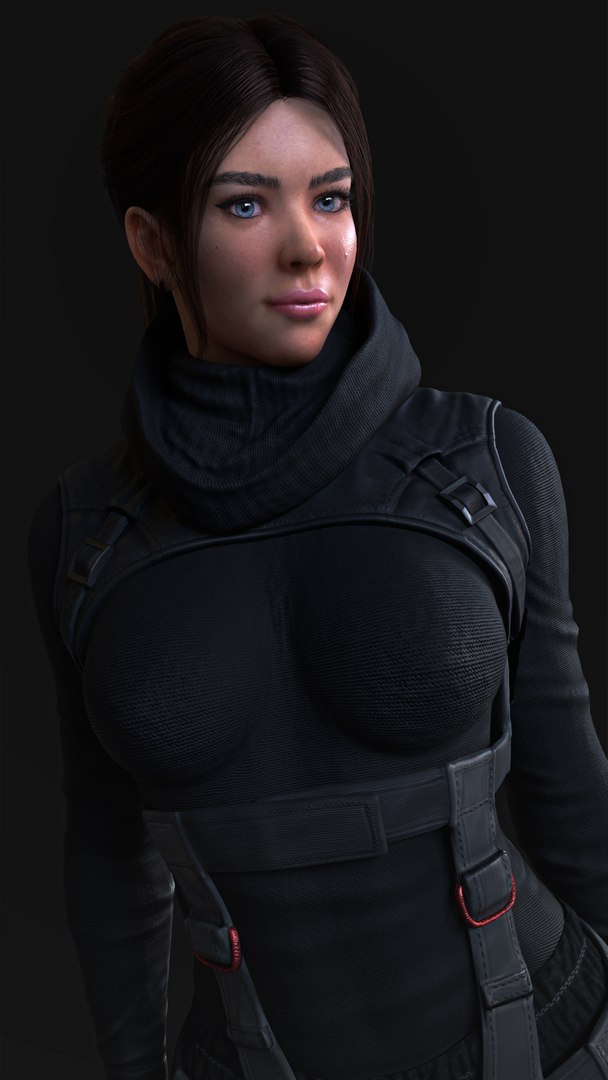 3D Spy Girl - Game Ready VR AR Low-poly 3d Model - TurboSquid 2070188