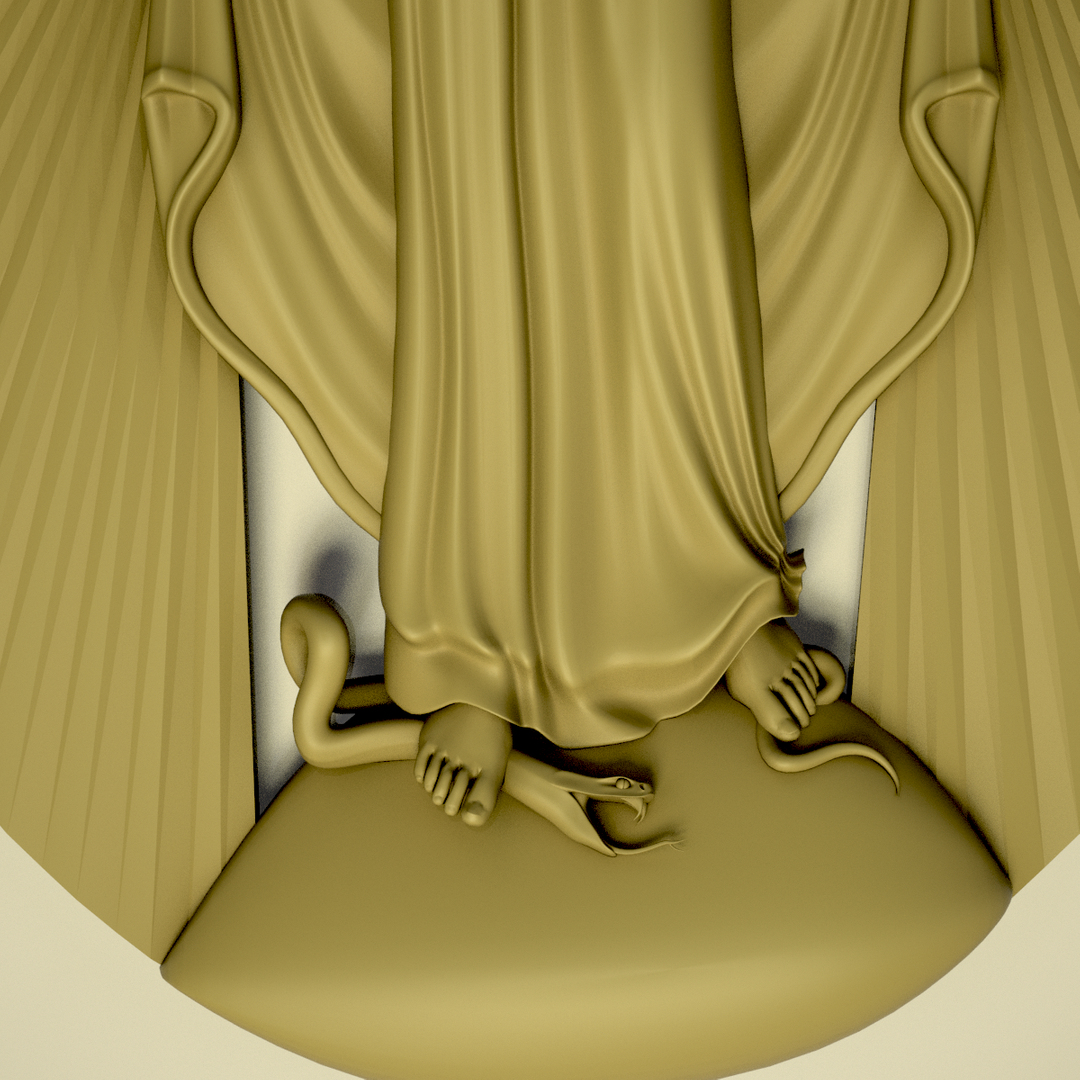 3d Virgin Mary Model