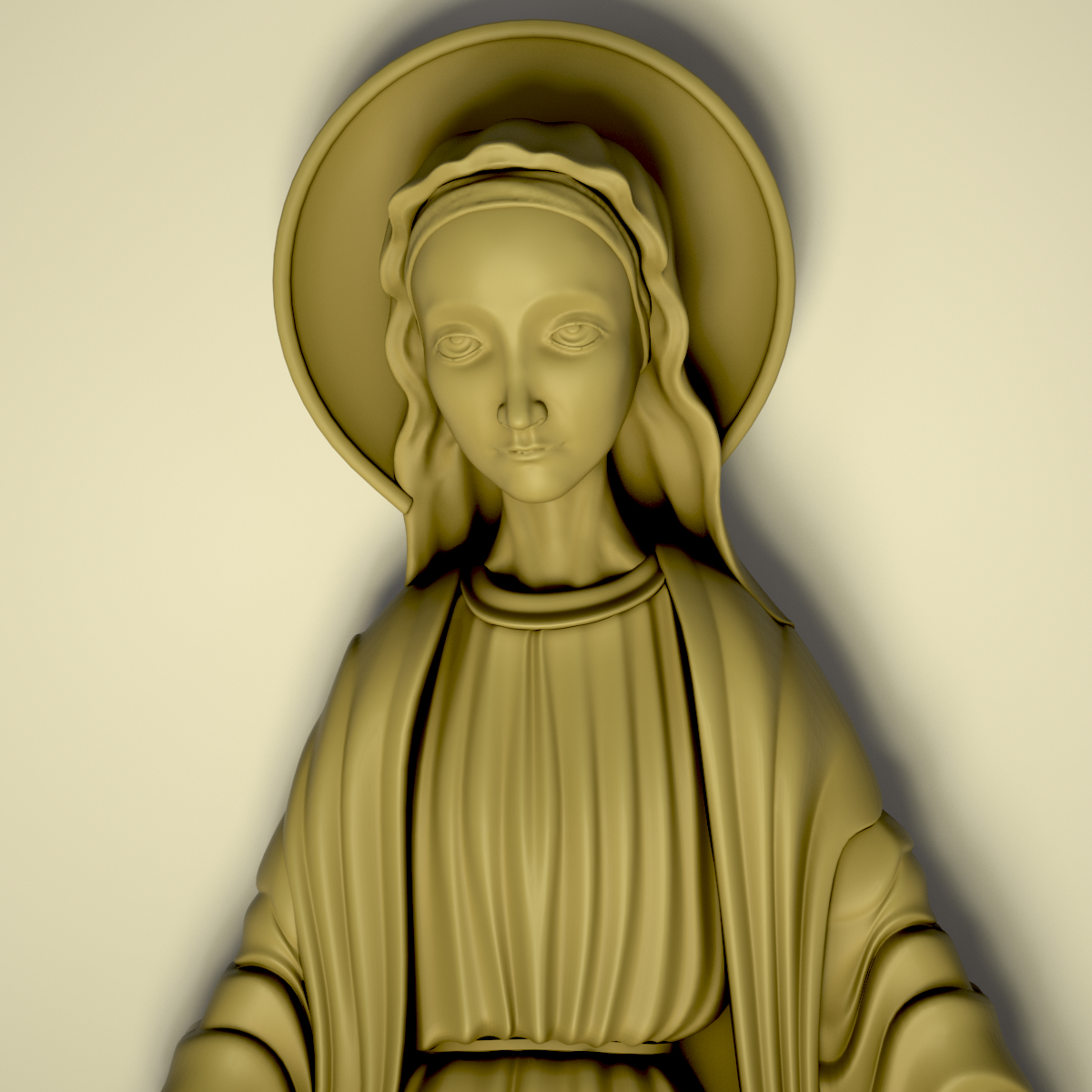 3d virgin mary model