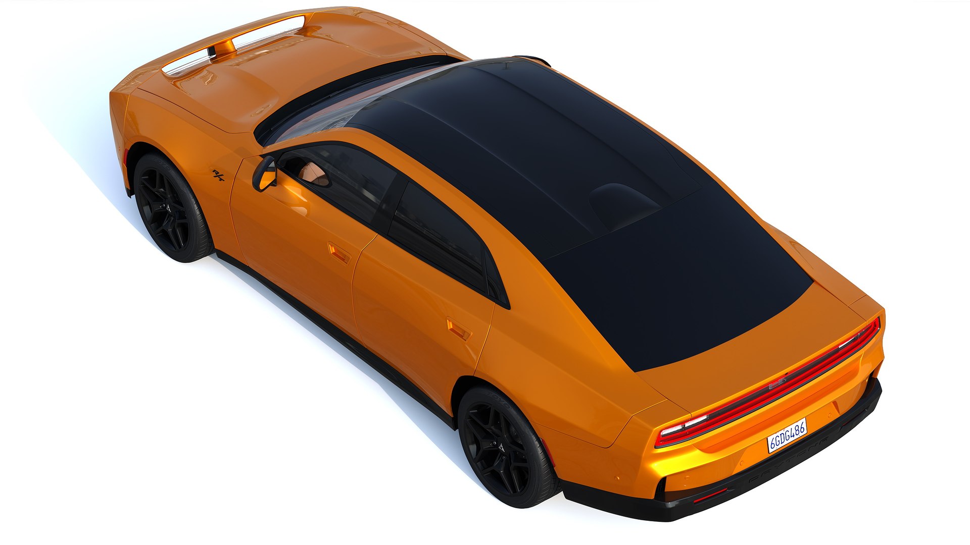 Dodge Charger Daytona 4-door 2025 3D Model - TurboSquid 2210291