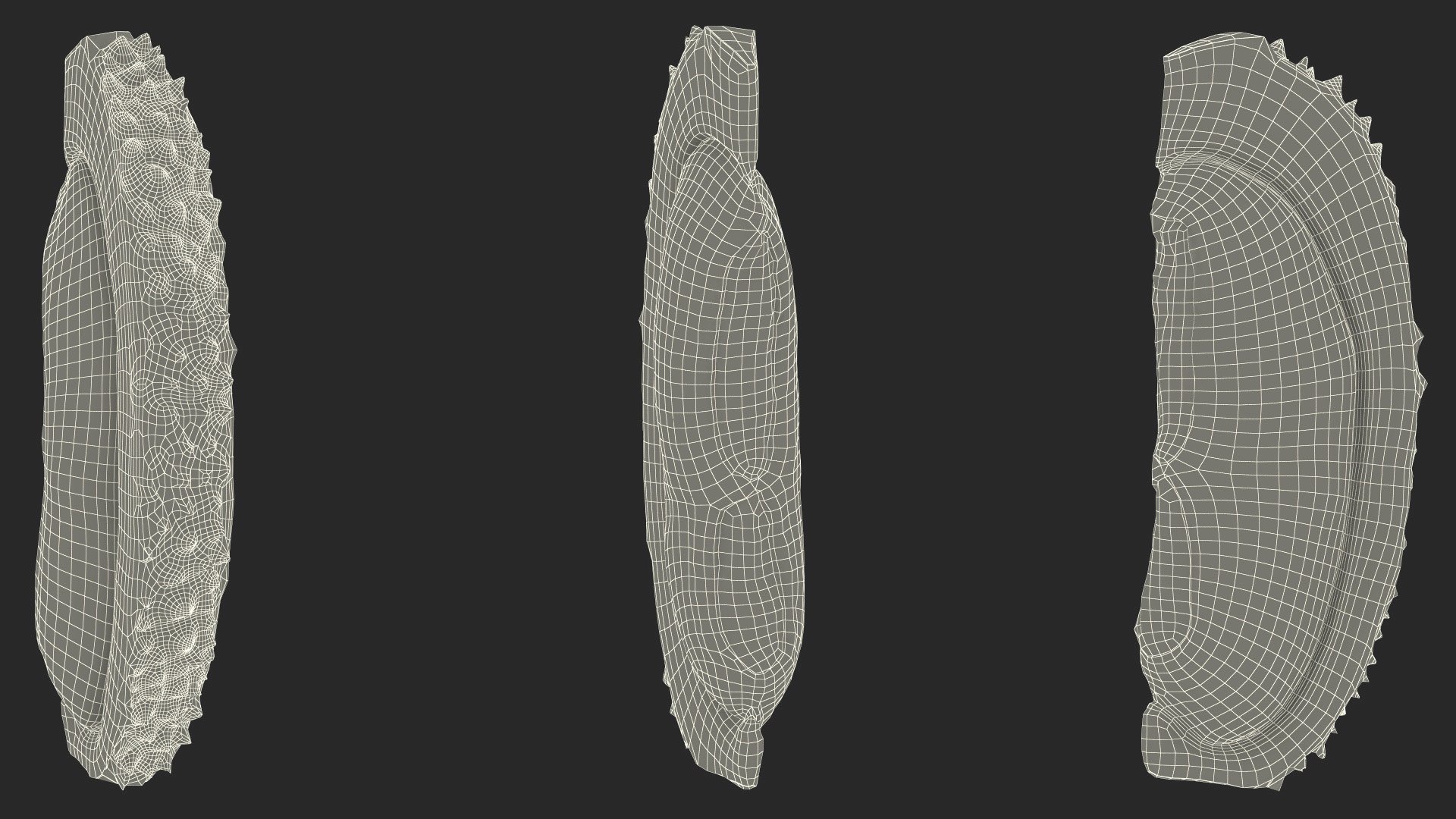 3D model Fresh Riped Durian Fruit Slice - TurboSquid 2083584