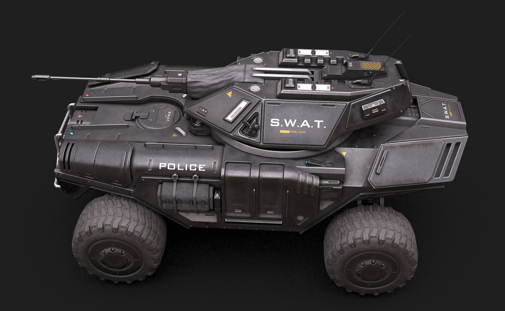 3D Sci Fi Apc - TurboSquid 1389852
