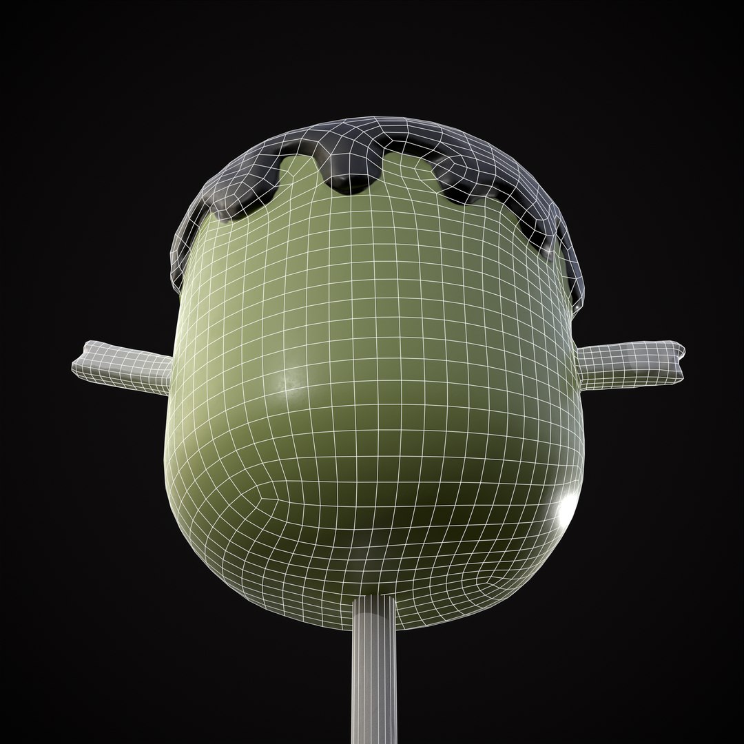 Frankenstein Cake Pop 3D - TurboSquid 2078328
