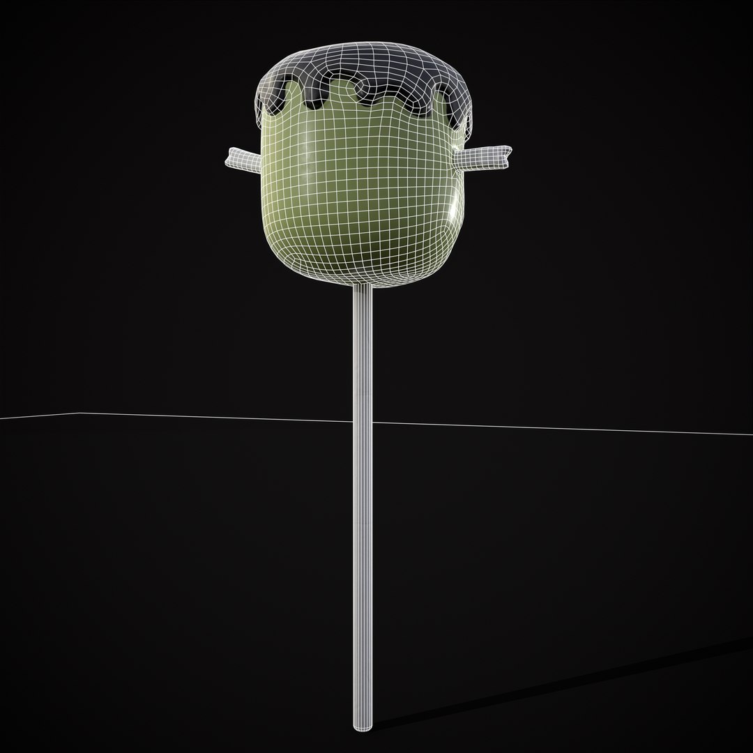 Frankenstein Cake Pop 3D - TurboSquid 2078328