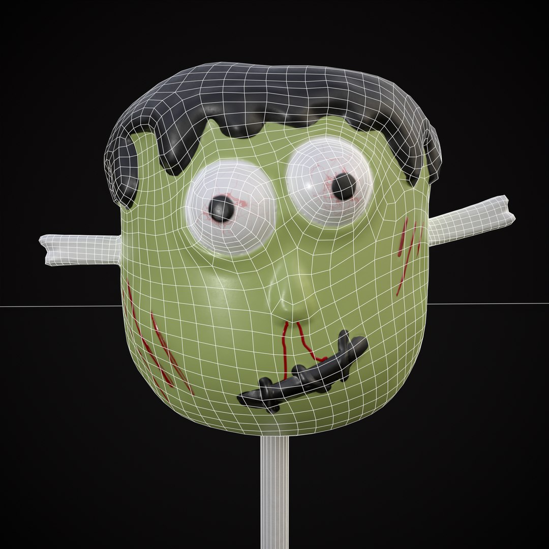 Frankenstein Cake Pop 3D - TurboSquid 2078328