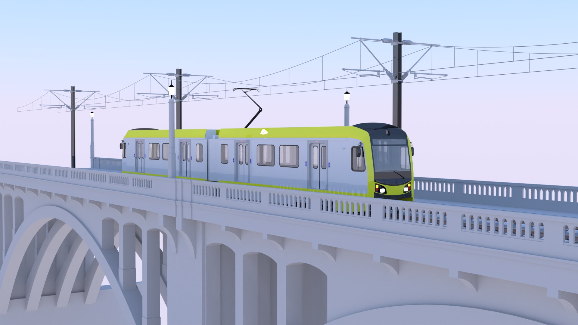 3D LA Light Rail Bridge II - TurboSquid 2246118