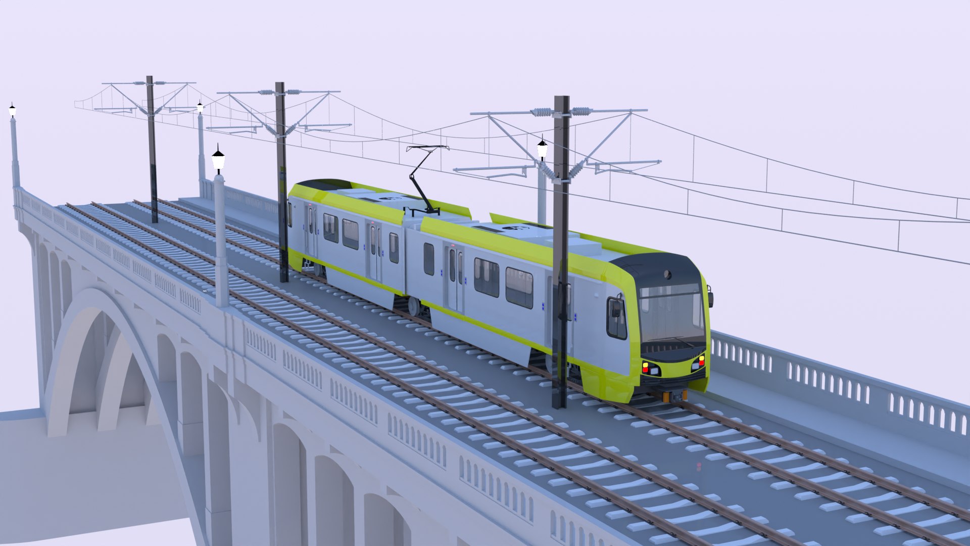 3D LA Light Rail Bridge II - TurboSquid 2246118